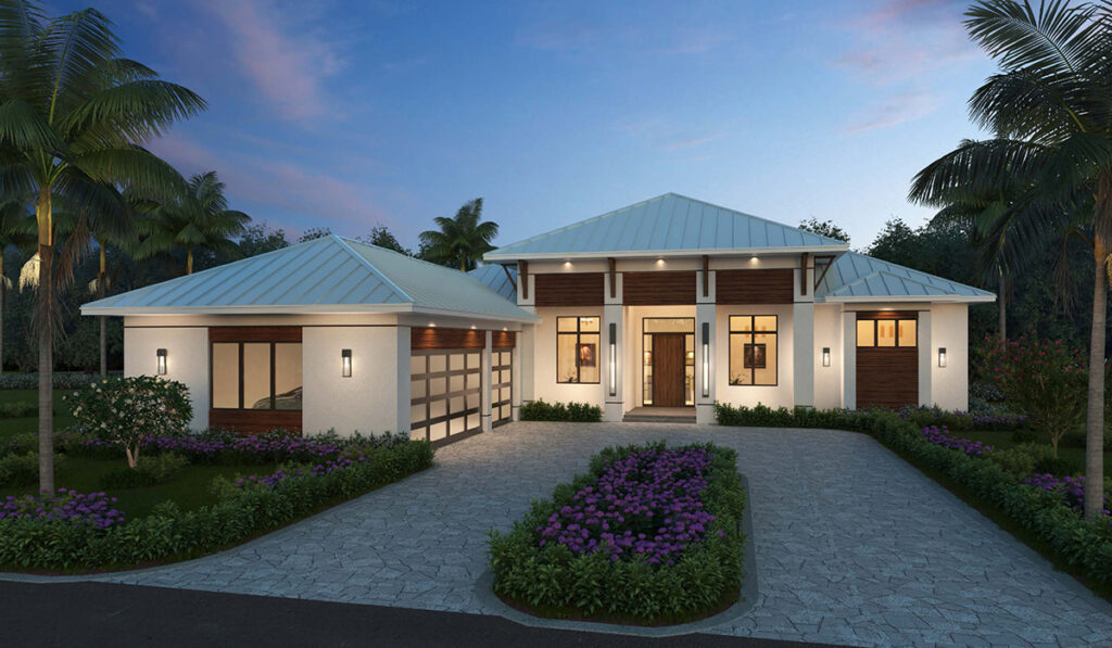 Modern Style House Plan - 5 Beds, 5 and 1/2 Baths, 4,511 Sq/Ft, Plan ...