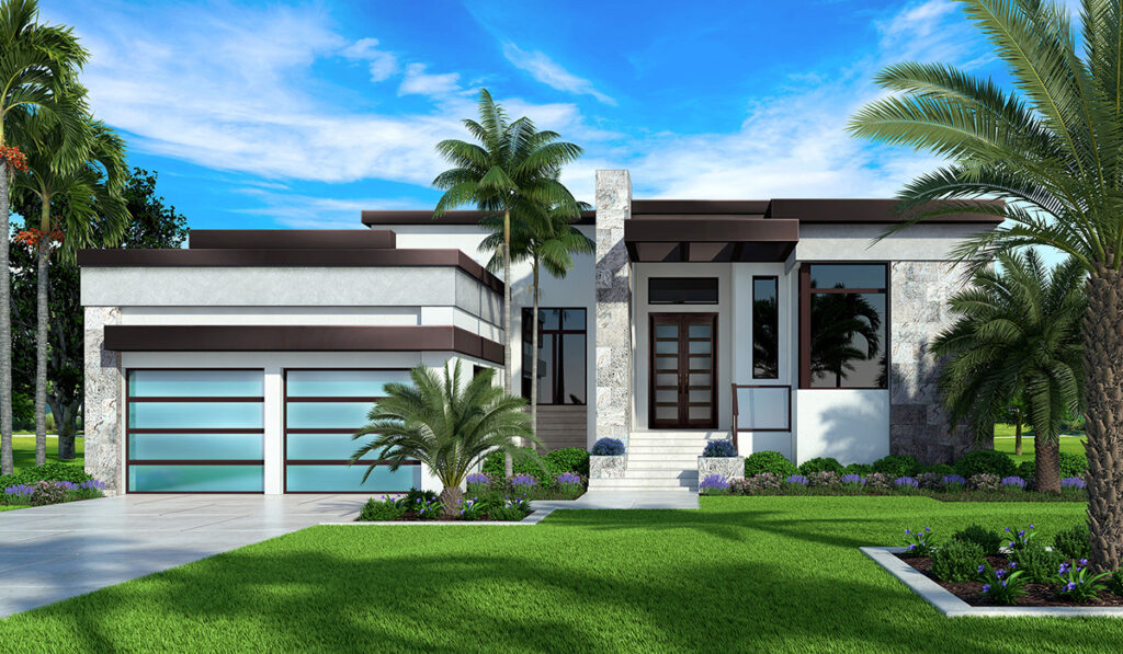 Modern and BWE Style House Plan - 4 Beds, 5 and 1/2 Baths, 5,203 Sq/Ft ...