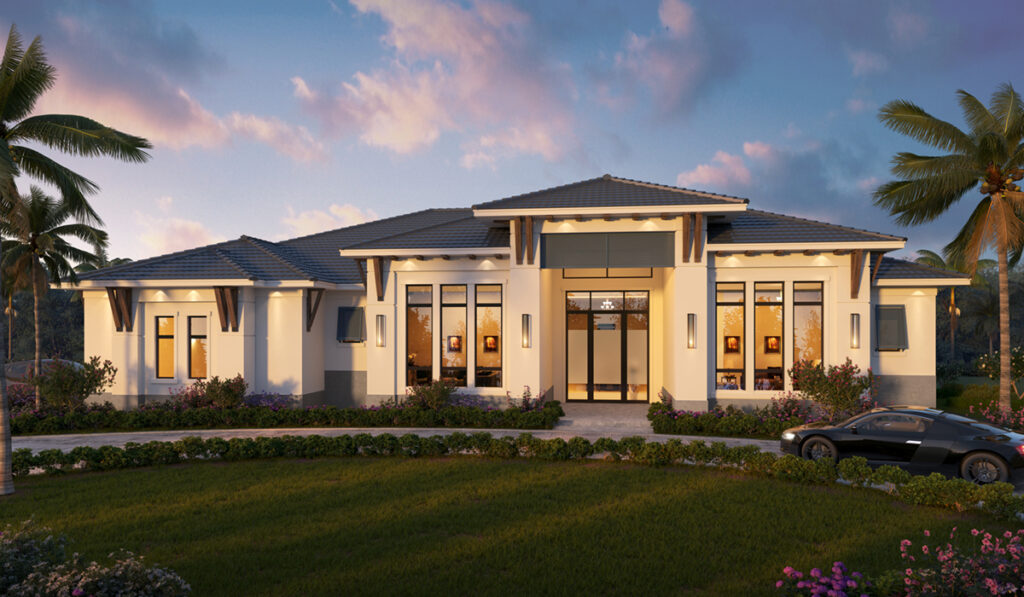 Modern Style House Plan - 5 Beds, 6 and 1/2 Baths, 6,240 Sq/Ft Plan ...