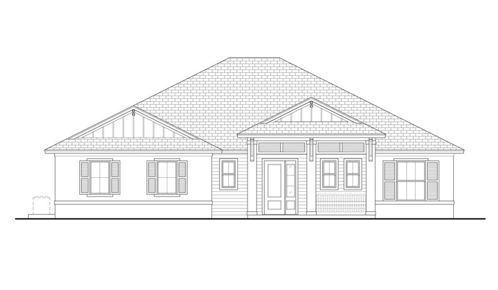 Old Florida Style House Plan - 4 Beds, 3 Baths, 2,445 Sq/Ft, Plan # G1 ...